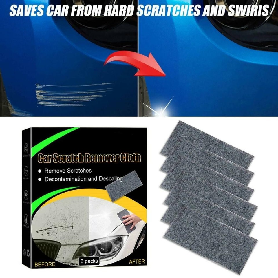 6 Pack Nano Sparkle Cloth Car Scratch Repair Cloth Nano Magic Cloth for ...