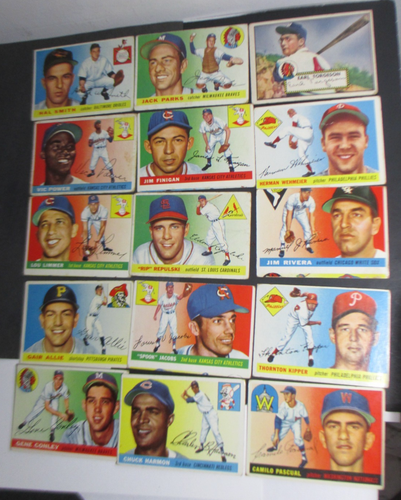 Lot of 15 - Original 1952 1955 Topps Baseball Card GENE CONLEY Repulski ...