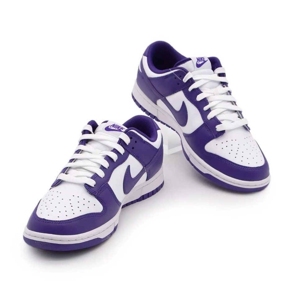DD1391-104 Nike Dunk Low Championship Court Purple White (Men's) | eBay