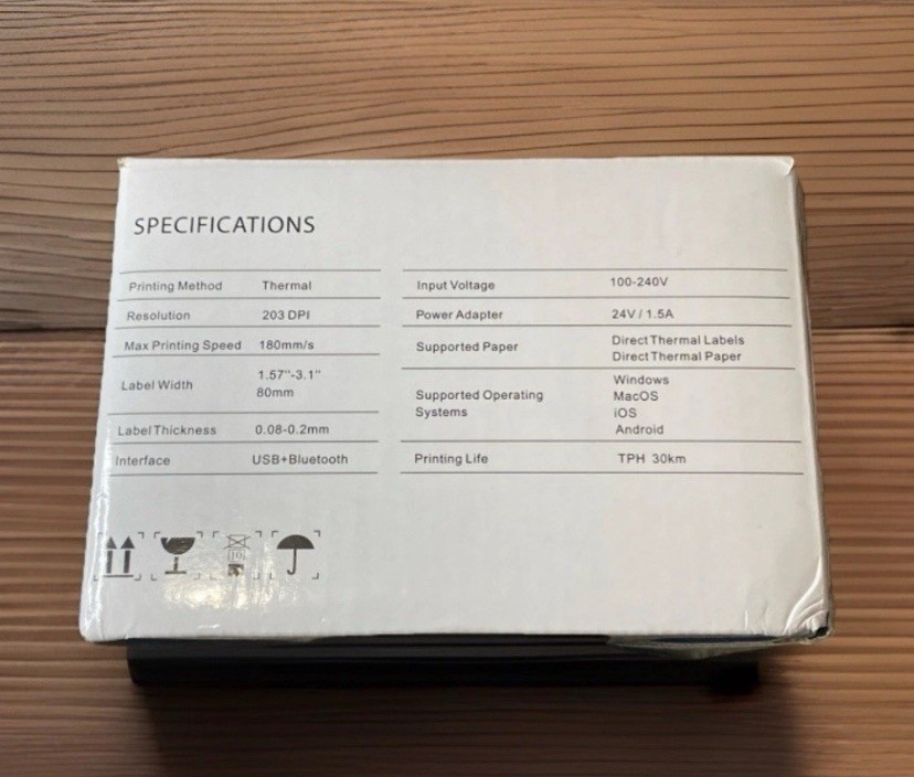 JADENS Thermal Label Printer Shipping Label Printer 3x5 JD-328BT | eBay