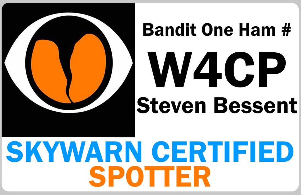 Skywarn Spotter Name Badge Name Tag Personalized Call Sign Ham Amateur ...