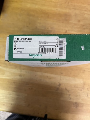 Schneider Factory Sealed 140CPS11420 Modicon Quantum Power Supply | eBay