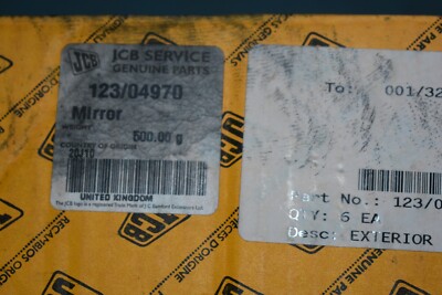 JCB 123/04970 Mirror OEM NOS | eBay