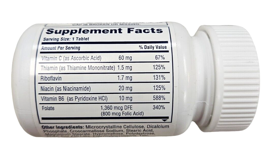 Cypress RENA-VITE Tablets ( Folic Acid, Vit B & Vit C ) 100ct ...