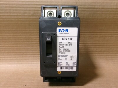NEW Eaton Cutler Hammer CCV CCV2200 2 Pole 200 Amp 120/240V Circuit ...