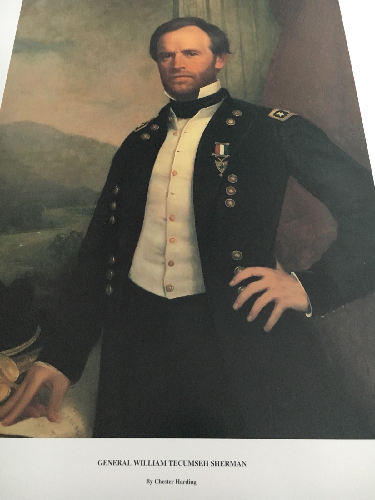 General William Sherman By Chester Harding, Civil War Art, Open Edition ...