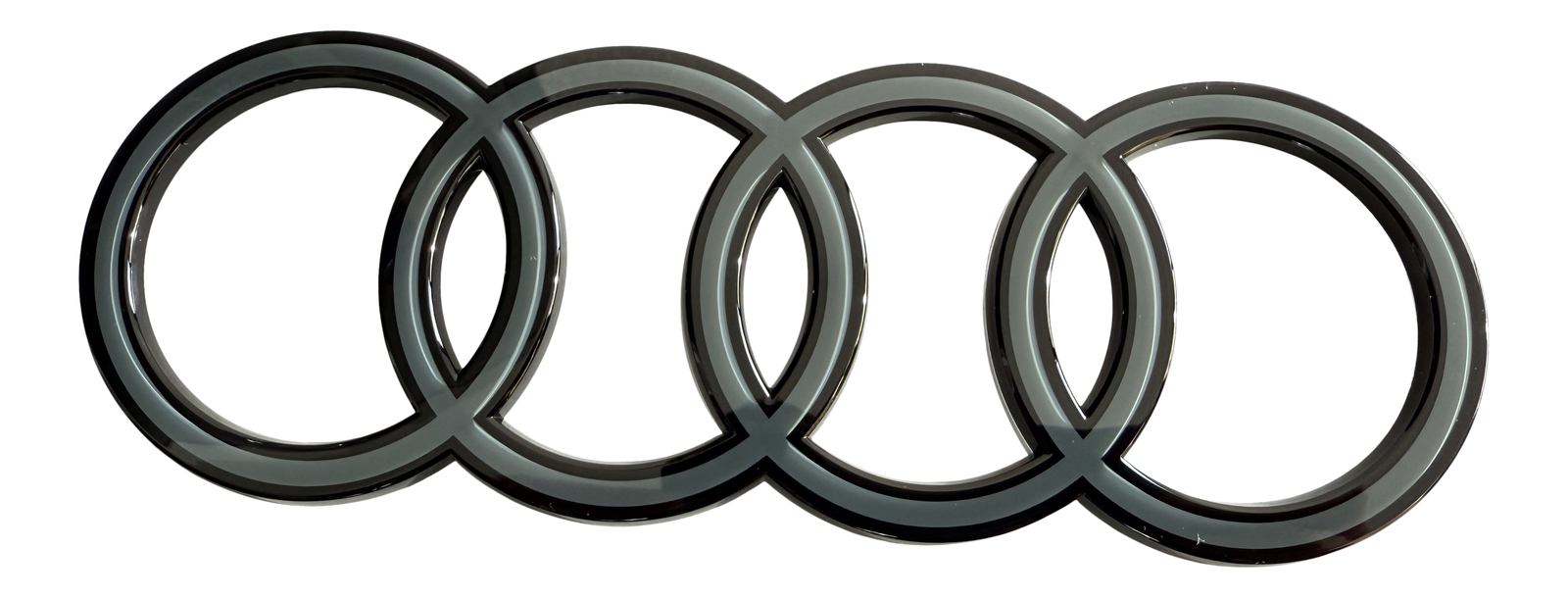 For Audi A6 C5 4F C6 4G C7 A7 Original Audi Black Edition Rings Logo 2D ...