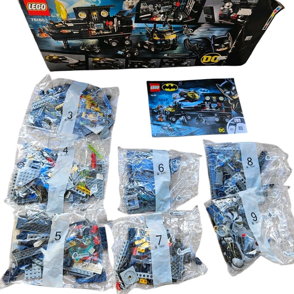 LEGO 70160 Batman DC Mobile Base Box, Misc Bags Don't Match ...