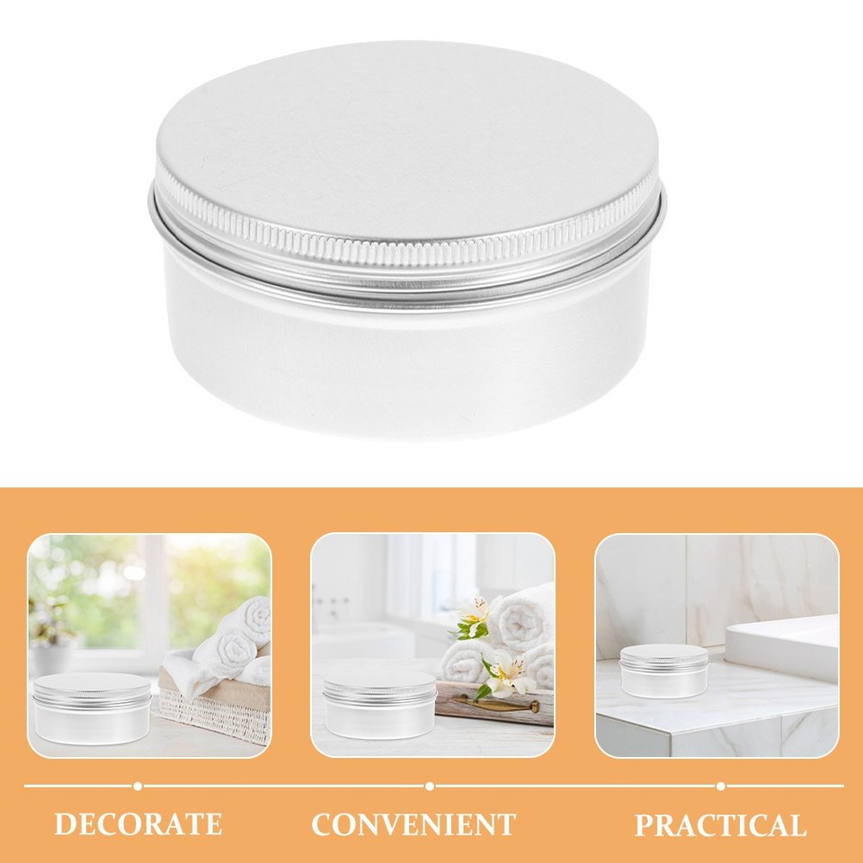 5 Pcs Makeup Cream Container Balm Containers Aluminium Tins with Lids ...
