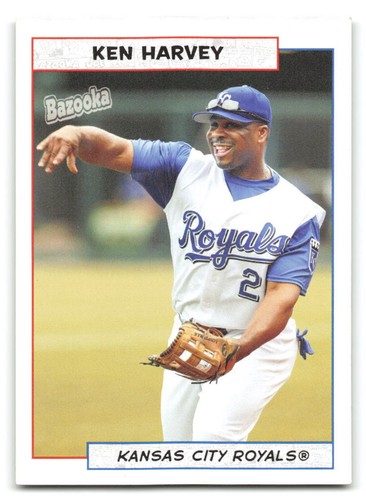 Ken Harvey 2005 Bazooka BASEBALL #150 Kansas City Royals | eBay