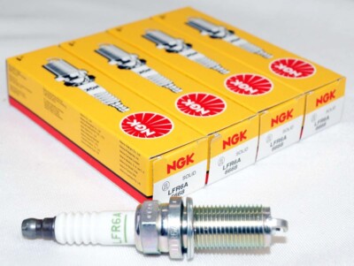 4 Pack NGK Spark Plug Set 6668 LFR6A for Yamaha HO & SHO VX FX FZR FZS ...