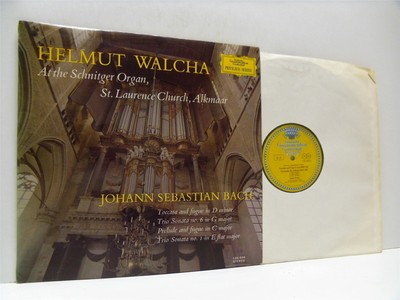 HELMUT WALCHA bach organ works LP EX/EX, 135 046, vinyl, album, DGG, DG ...