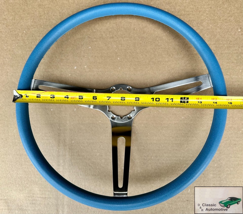 Comfort Grip Steering Wheel Kit Blue Cushion 3spoke Camaro Chevelle ...