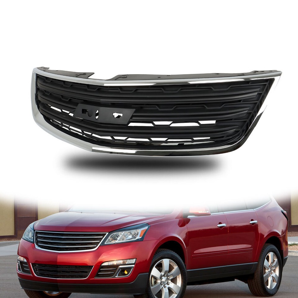 For Chevy Traverse LS LT 2013-2017 Front Upper Grille Insert Black ...