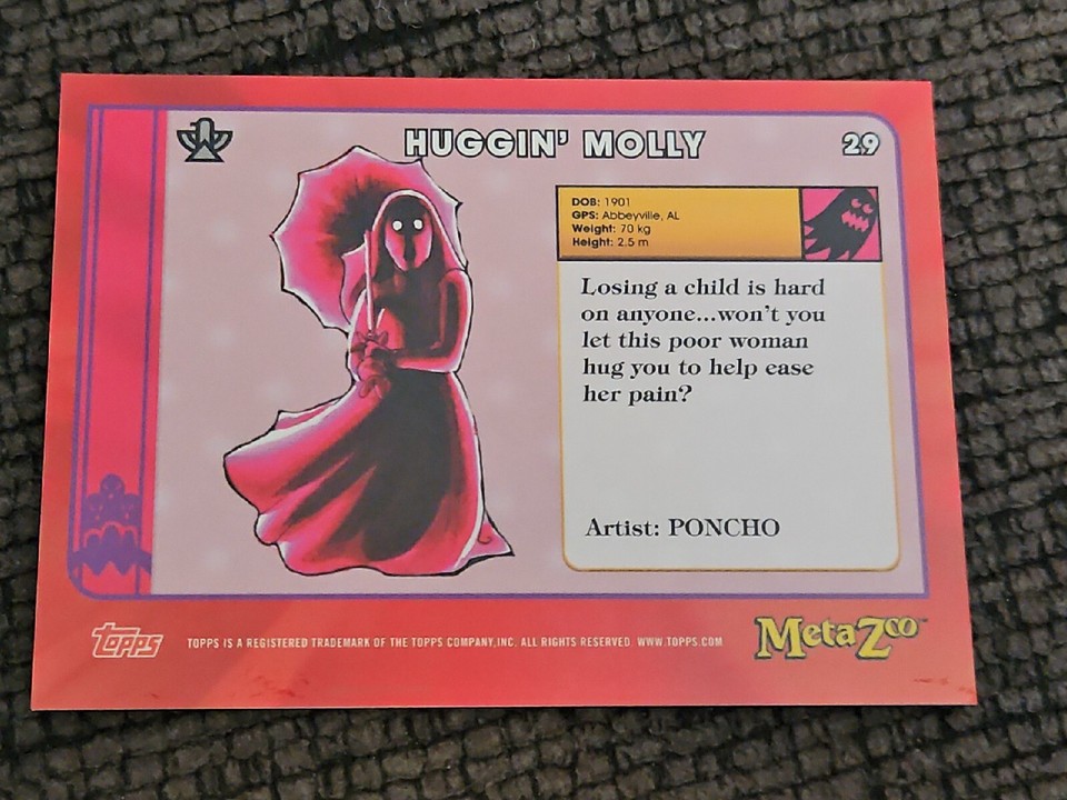 2021 Topps x MetaZoo Cryptid Nation Series 0 Pink Foil Holo Huggin ...