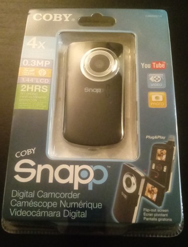 COBY SNAPP DIGITAL CAMCORDER UPC # 716829630129 CAT # CAM3001S ...