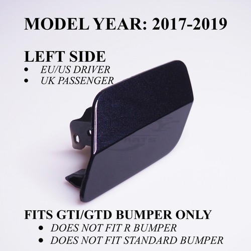 Left Headlight Washer Cover For VW Golf MK7.5 GTI GTD 2017-2019 Deep ...