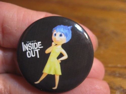 Disney/ Pixar Inside Out Button Pin Back - Featuring Joy - 2015 | eBay UK