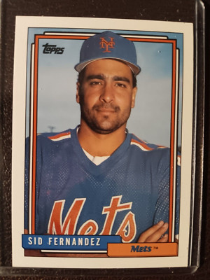 SID FERNANDEZ NEW YORK METS 1992 TOPPS BASEBALL CARD #382 | eBay