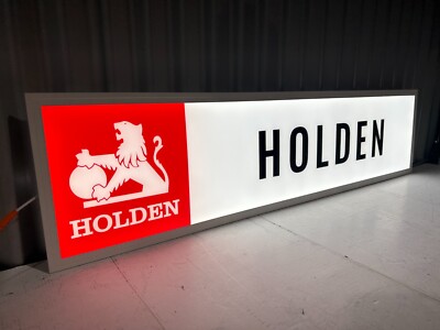 HOLDEN DEALERSHIP GMH LIGHT UP PREMIUM FLAT HANGING SIGN LIGHT LED ...