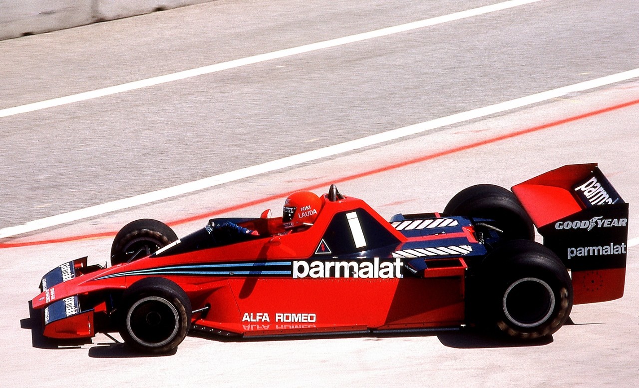 Parmalat F1 jacket L vintage Ferrari Alfa Romeo period Brabham Niki ...