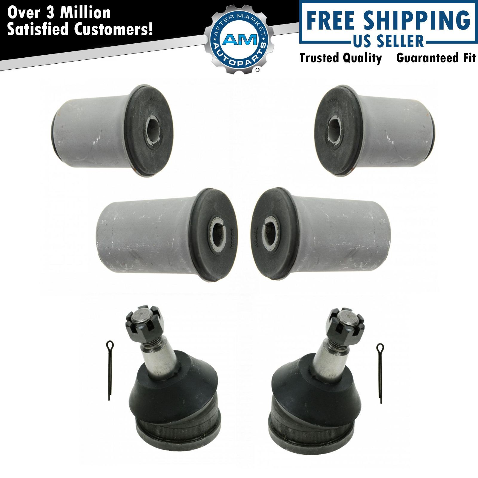 Front Lower Ball Joints & Control Arm Bushing Kit for GM Pickup Truck ...