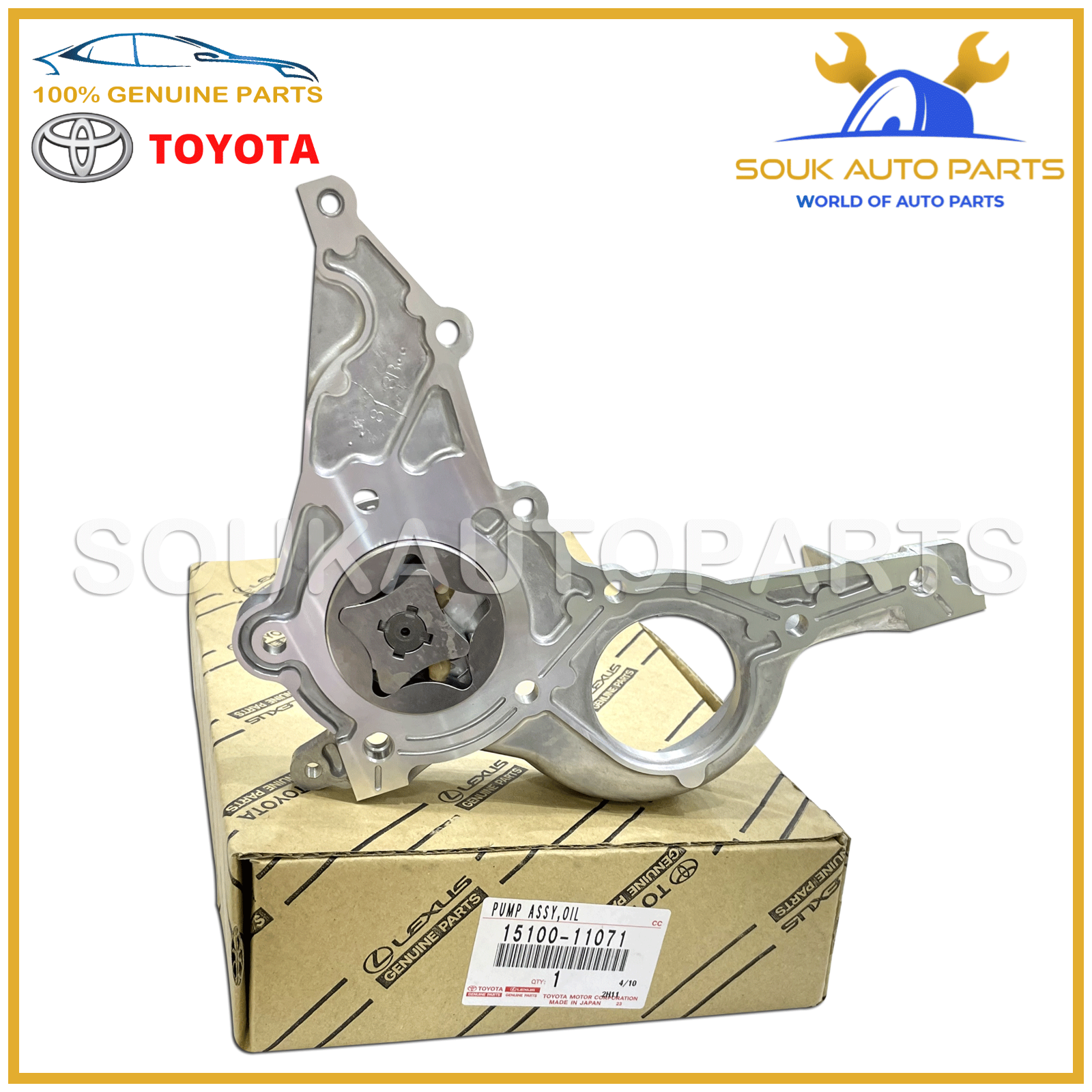 15100-11071 Genuine Toyota OIL PUMP 4E-FE 5E-FE COROLLA STARLET PASEO ...