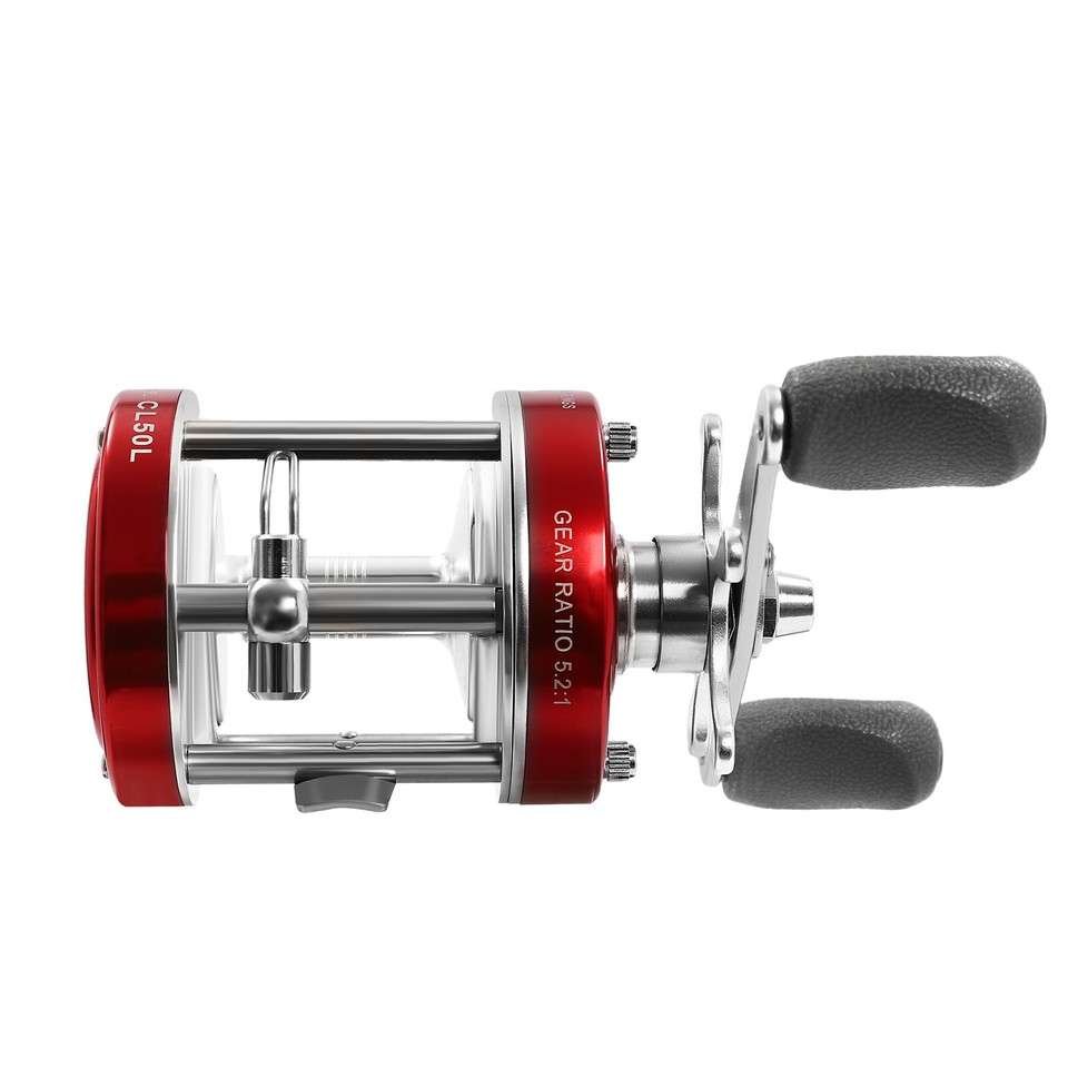 Round Baitcasting Reel Conventional Reel Catfish Baitcasting Fishing ...