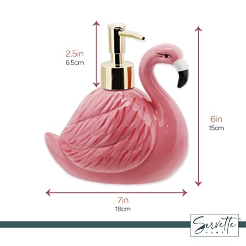 Flamingo Soap Dispenser with Pump for Bathroom or Kitchen Sink | eBay