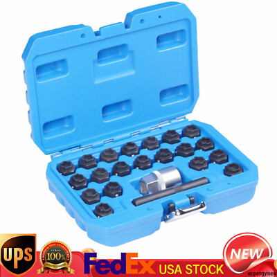 22pcs Universal Locking Lug Nut Master Key Set Wheel Lock Removal Tool ...