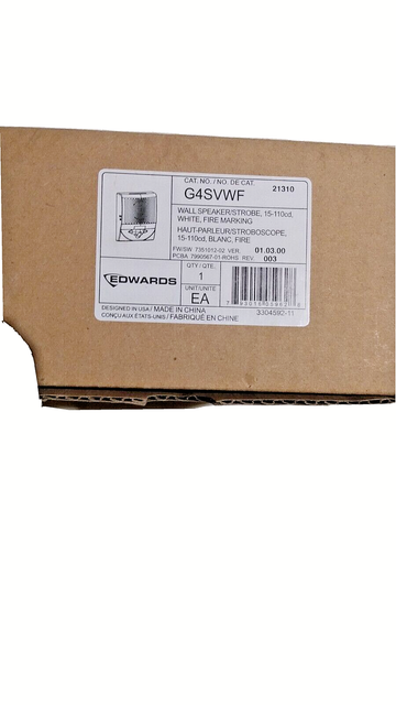 EDWARDS G4SVWF SPEAKER STROBE 15-110cd White for sale online | eBay