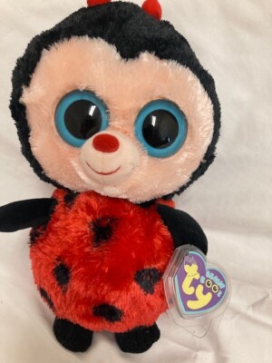 Ty Beanie Boos💜BUGSY THE LADYBUG 9" Medium Solid Eyes NEW MWMT's | eBay