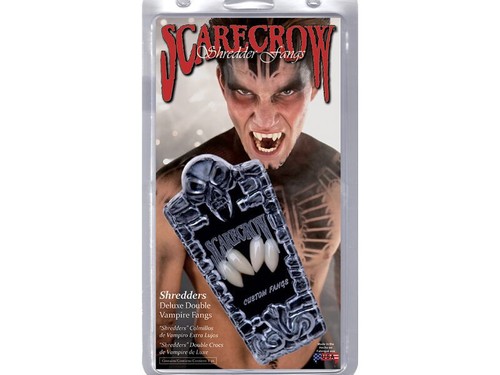 Scarecrow Shredders Deluxe Double Fangs Vampire Dracula Teeth Dental ...
