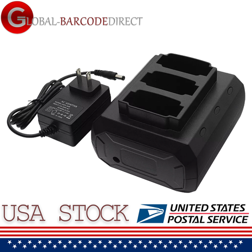 3-Slot Battery Charger Cradle with Adapter for Zebra MC9300 MC930B ...
