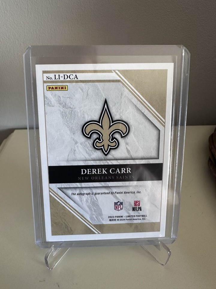 3 Card Lot- 2023 Limited Derek Carr Limited Ink Auto 06/25 LI-DCA 76 | eBay
