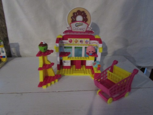 shopkins kinstructions, legos,lot of 3 struction set, baged in baggys ...