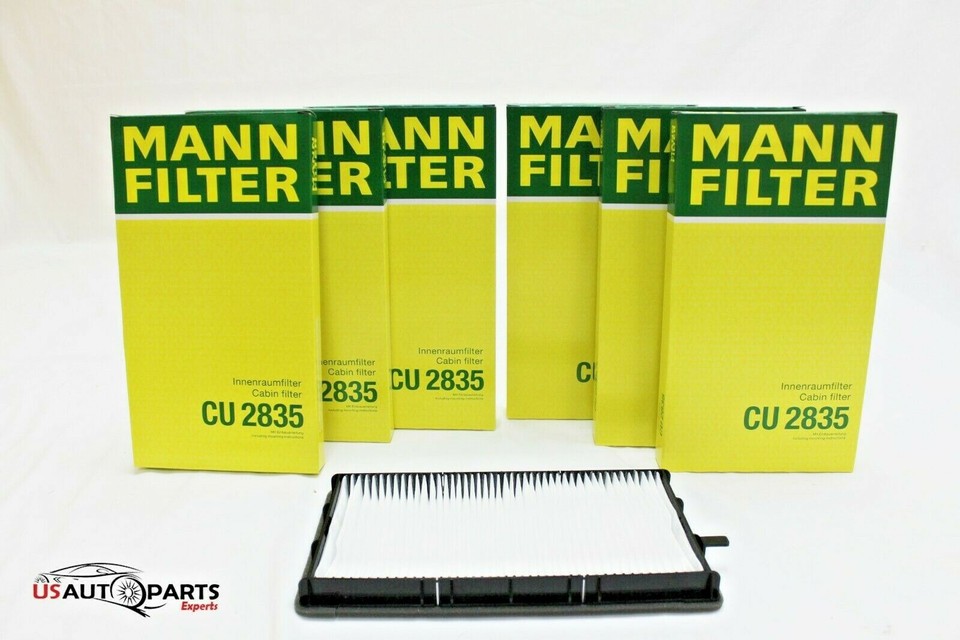 SET OF 6 Mann - Cabin Air Filter - CU2835 - BMW E36 318i 323i 325i M3 ...