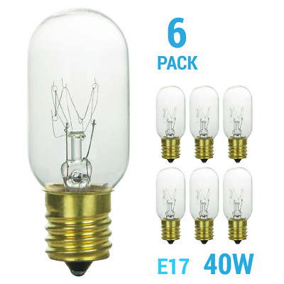 6 Pack 40W T8 Tubular Indicator Appliance Microwave Intermediate E17 ...
