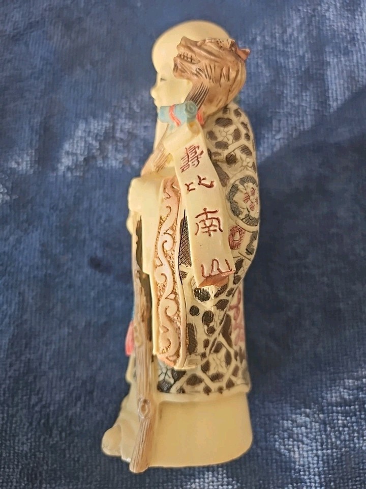Vintage Set Of 3 Chinese Gods Fu Lu Shou Hand Painted Made In China ...