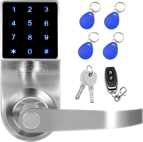 Electronic Keyless Door Lock, Keyless Entry with Touchscreen, Key Fobs ...