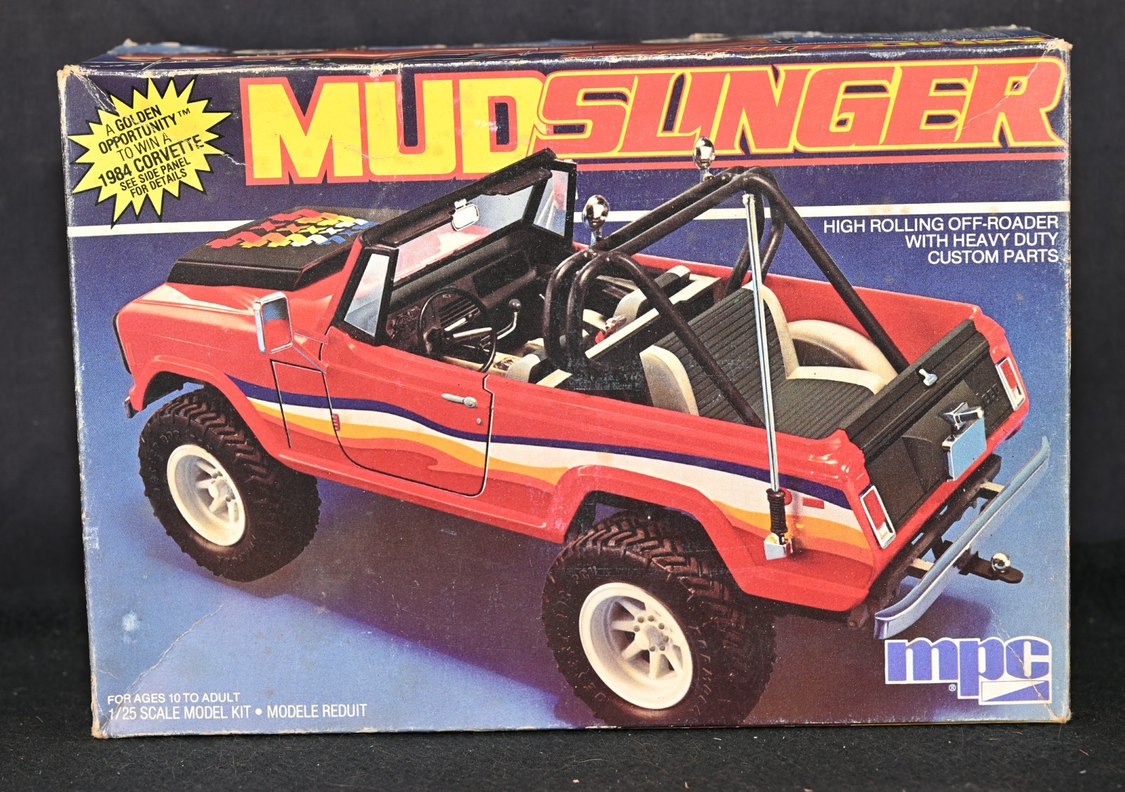 Vintage 1984 MPC Mud Slinger Jeep Commando 1:25 Model Kit #1-0731 - No ...