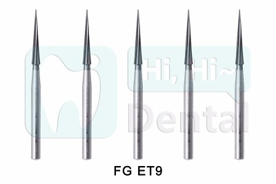 5Pcs Dental Carbide Burs Trimming Finishing Polishing Safe End Taper FG ...