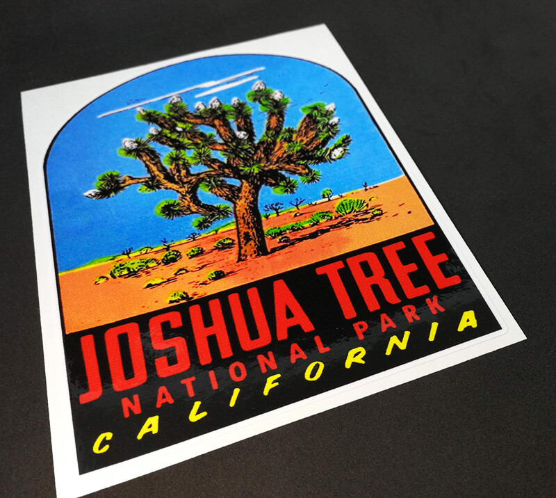 JOSHUA TREE National Park DECAL / Vintage Style Vinyl Travel STICKER ...