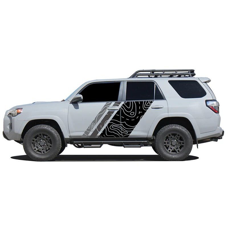 TRD Topographic Side Stripe Graphics Decals Design For Toyota 4Runner ...