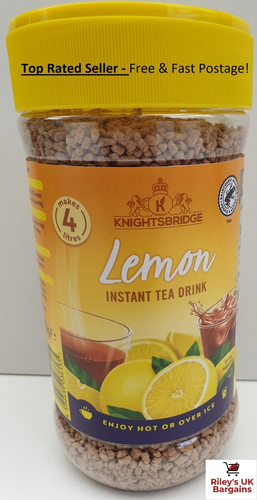 Knightsbridge Lemon Instant Tea Drink Granules Powder Hot Cold Iced ...