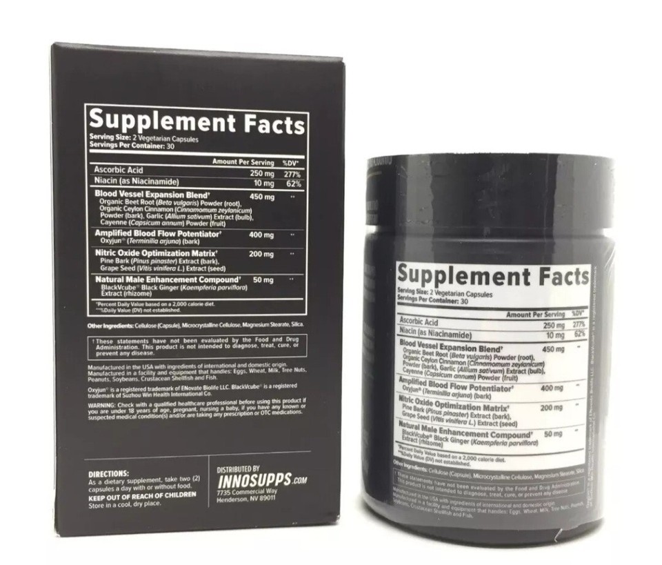 NEW Inno Supps Nitro Wood Magnum Circulation Support 60ct InnoSupps ...