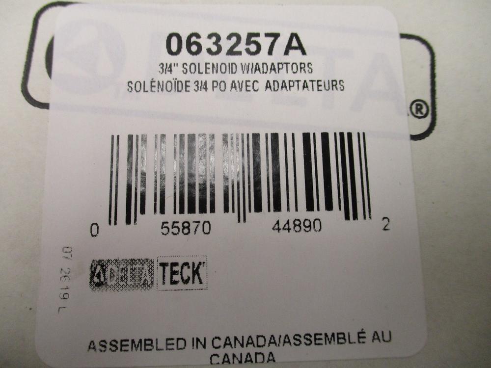 Delta 063257A Solenoid Valve D063257A | eBay