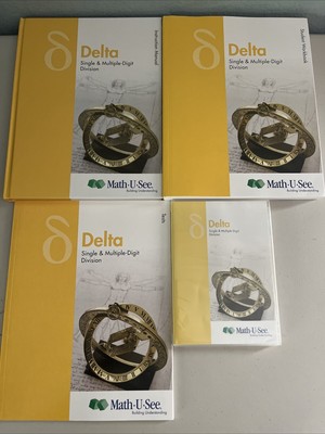 Math-U-See Delta Instruction Manual, DVD, Workbook & Test Book | eBay