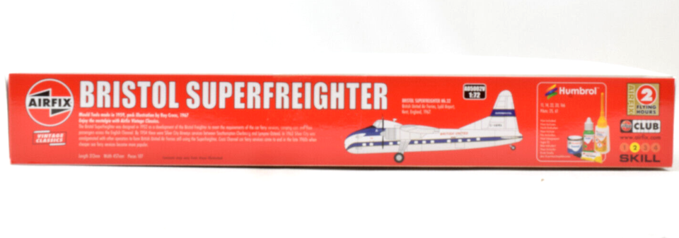 Airfix Vintage Classics Bristol Superfreighter 1:72 Model Airplane Kit ...