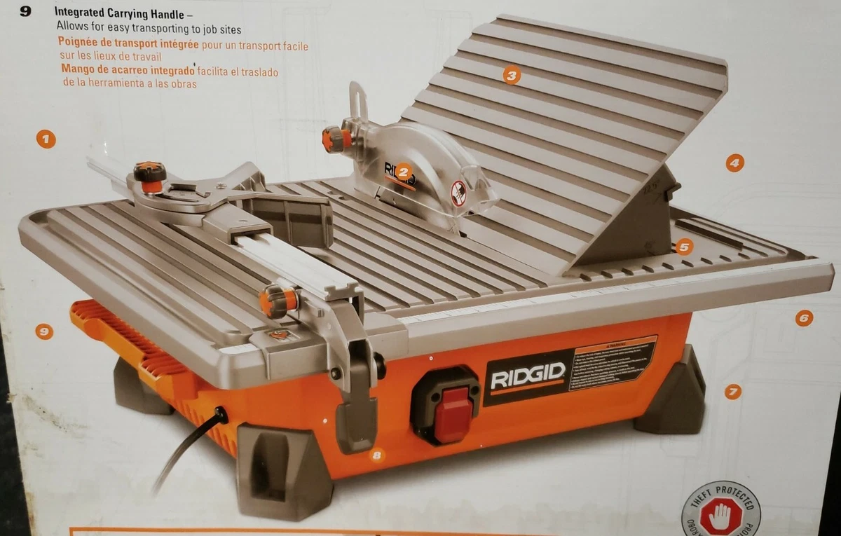 RIGID Table Top Wet Tile Saw Overview And Demonstration, 55% OFF